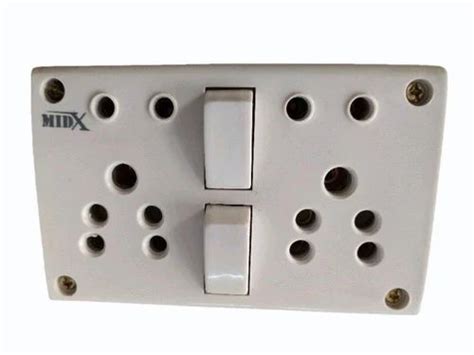 6A Switch Socket Combined With Box Midx Polycarbonate At 70 Piece In New Delhi