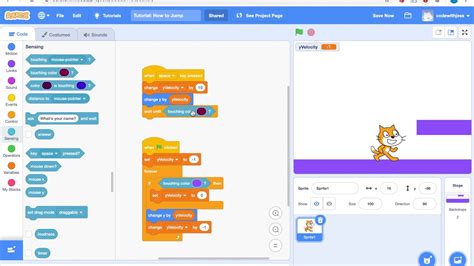 scratch 3 0 tutorial jump p2 youtube