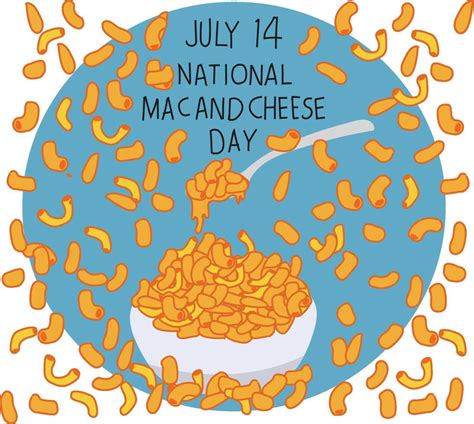 National Mac And Cheese Day 46545741 Vector Art At Vecteezy