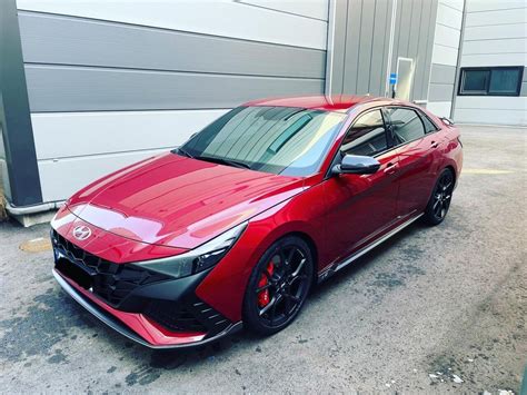 아반떼n 레드 출고 수동 자동차 에펨코리아