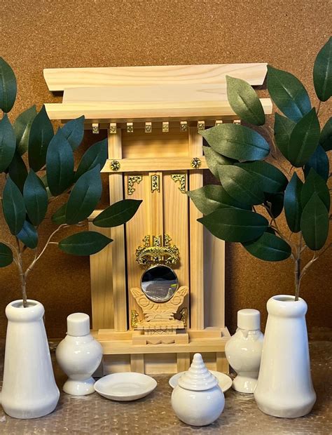 Shrine Set Shrine Sacred Items Shinto Altar Japan Kamidana Etsy