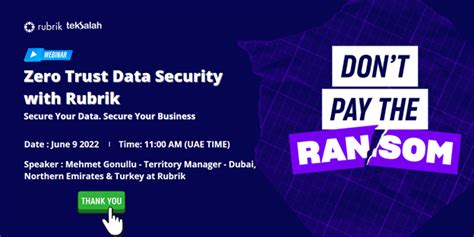 Zero Trust Data Security With Rubrik Teksalah Beyond Solutions