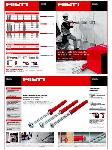 Hilti Fastening Solutions Overview Pdf
