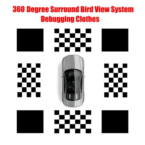 360 Bird View Panoramic System Camera Calibration Clothes Standard Debugging 3d Surround Check