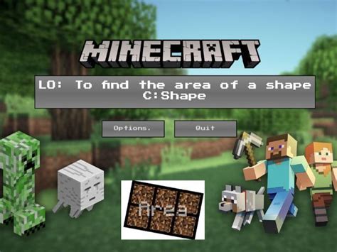 Area Minecraft Teaching Resources Area Minecraft Teaching Resources