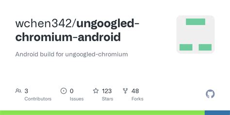 Github Wchen Ungoogled Chromium Android Android Build For Ungoogled Chromium