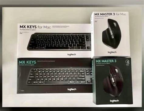 BNIB Logitech MX Windows Mac Version Bundle MX Keys MX Master MX Palm Rest Sealed