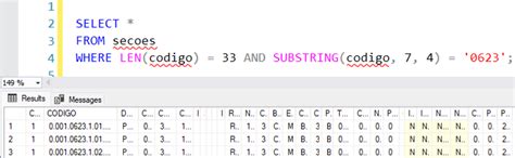 WHERE Com LEN E SUBSTRING SQL SERVER