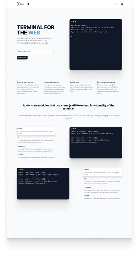 Update Website · Issue 146 · Xtermjs · Github