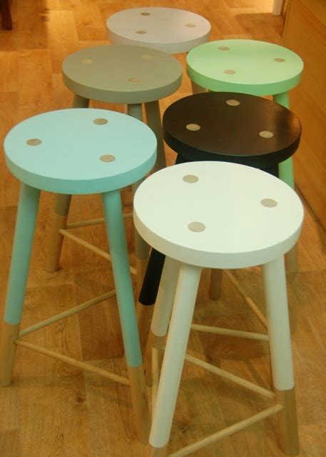 Cute Wooden Stools In Any Colour You Like Discount For Interiors
