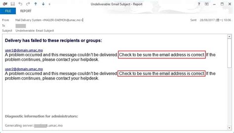 Why Do I Receive An Undelivered Message When I Send An Email Icto Faq