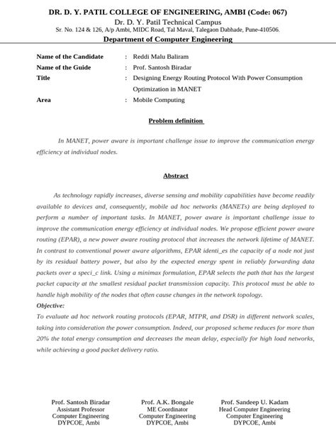 Abstracttouniversitydesigning Energy Routing Protocol With Power