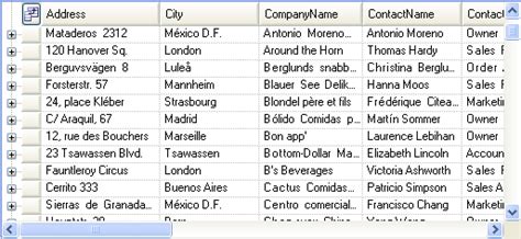 列チューザ Infragistics Windows Forms™ ヘルプ