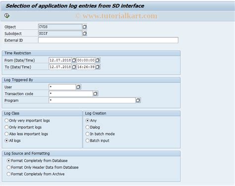 DGSD SAP Tcode Display Report Logs DGSD SAP Tcode Display Report Logs
