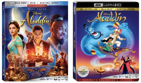 Disneys ‘aladdin Animated And Live Action Films Coming To Digital