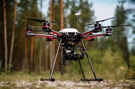 Premium Photo Large Drone Equipped With Specialized Sensors Collecting Environmental Data And