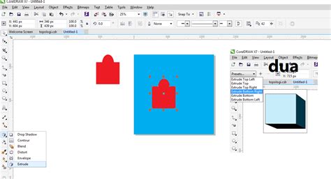 Cara Membuat Efek Bayangan Di Coreldraw