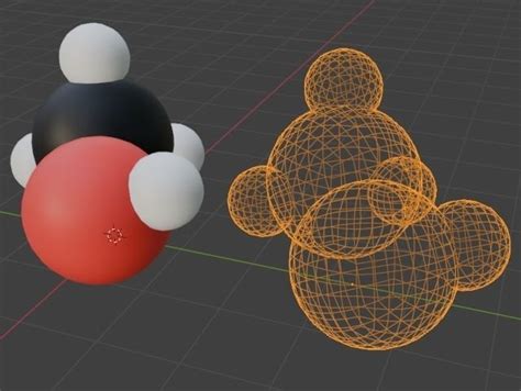 Methanol 3d Molecular Models 3d Model Rigged Cgtrader