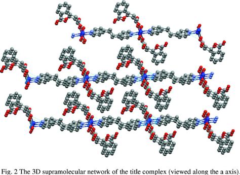 The Three Dimensional Supramolecular Network Of The Title Complex