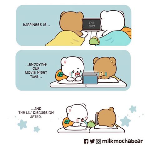 Pin By Nunu Sakura On Milk And Mocha 🐻 Milk And Mocha Cute Bear Drawings