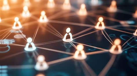 Network Connection A Visual Representation Of Interconnectedness Premium Ai Generated Image