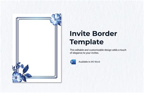 Flower Border Template In Illustrator Word PSD JPEG Google Docs Download Template Net
