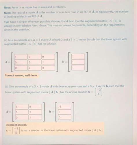 Solved Note An M×n Matrix Has M Rows And N Columns Note