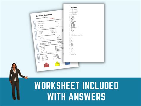 Quadratic Sequence Higher Gcse Interactive Maths Lesson And Activities Teaching Resources