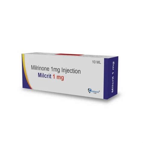 Milrinone 1 Mg Injection At ₹ 1200piece Milrinone Lactate Injection In Panchkula Id