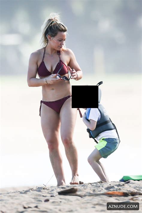 Hilary Duff Sexy Body On The Beach In Miami Aznude