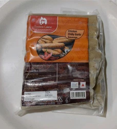 Tender Carne Chicken Chilly Garlic Sausage Packaging Size 500 G At