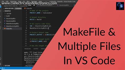 How To Create Multiple Files And Makefile In Vs Code On Windows