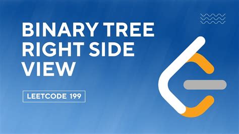 Leetcode 199 Binary Tree Right Side View Java Youtube