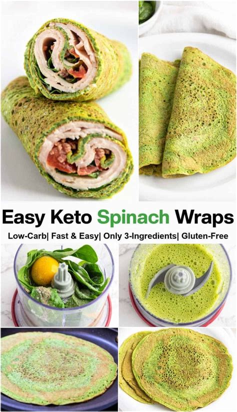 Keto Spinach Wrap Recette Wrap Aliments Keto Manger Sainement