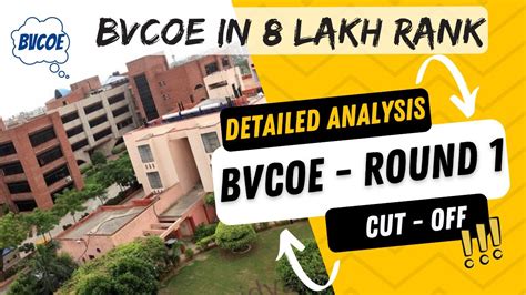 Bvcoe Round 1 Cutoff Deatialed Analysis Ipu Round 2 Choice