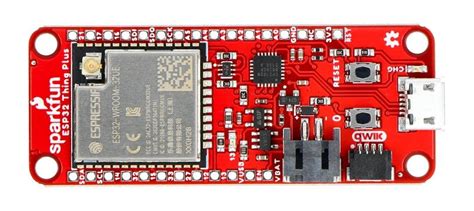 sparkfun thing plus esp32 wroom u fl modulis su wifi ir bluetooth
