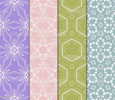 꽃 패턴의 집합입니다 완벽 한 장식입니다 당초입니다 벡터 일러스트입니다 퍼플 색상입니다 디자인에 대 한 초대장 결혼식 발렌타인 배경 벽지 0명에 대한 스톡 벡터 아트 및