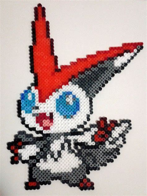 Victini Perler Bead 13 Manualidades Perler Beads Manualidades