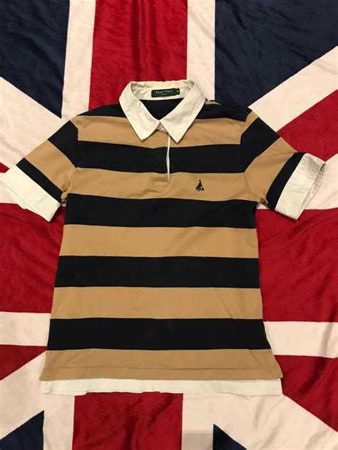 95 빈폴 스트라이프 반팔 카라티 세컨웨어