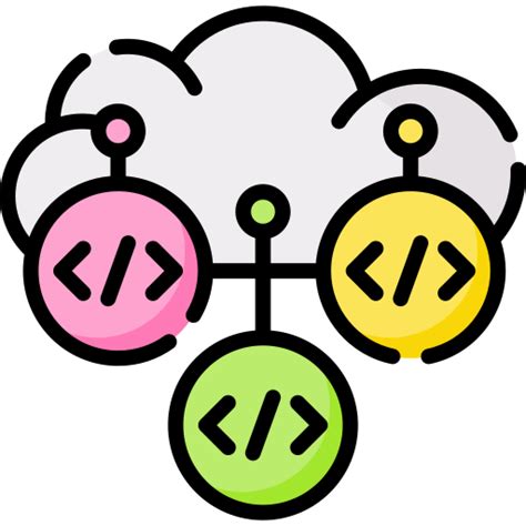 Cloud Coding Special Lineal Color Icon Cloud Coding Special Lineal Color Icon