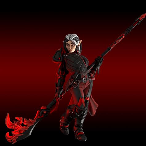 Custom Glaive Weapon Pose R Heroforgeminis