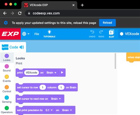 Troubleshooting Connecting To Web Based VEXcode EXP VEX Library