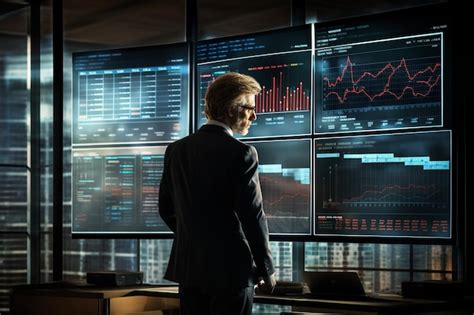 Premium Ai Image Financial Analysis Businessman Generative Ai