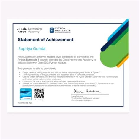 Gunda Supriya On Linkedin Python Institute 🎏🎏🧑‍💻