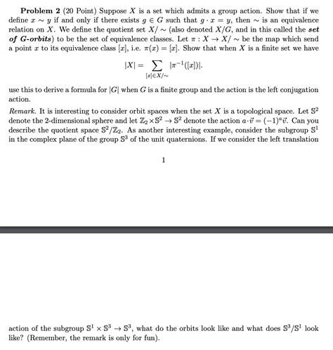 Solved Problem Point Suppose X Is A Set Which Chegg Com