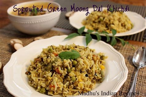 Sprouted Green Moong Dal Khichdi Recipe Indian Rice Recipes Easy