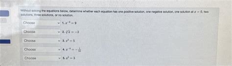 solved without solving the equations below determine