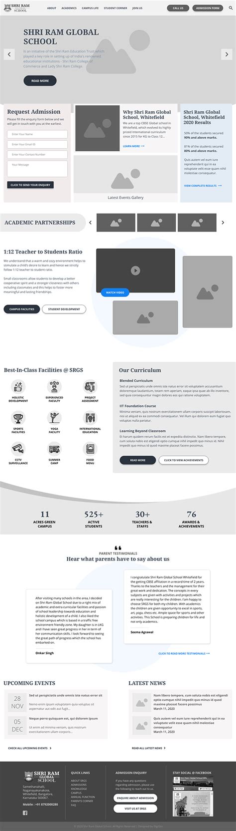 Babe Education Website Wireframe On Behance