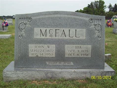 John William “willie” Mcfall 1872 1950 Find A Grave Memorial