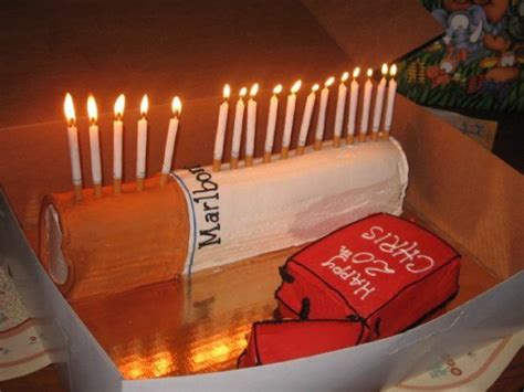 Cigarette Birthday Candles Cake Birthday